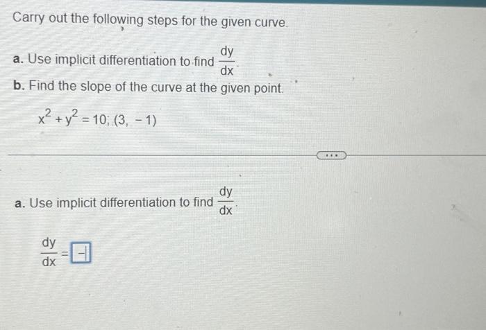 Solved Carry out the following steps for the given curve. a. | Chegg.com