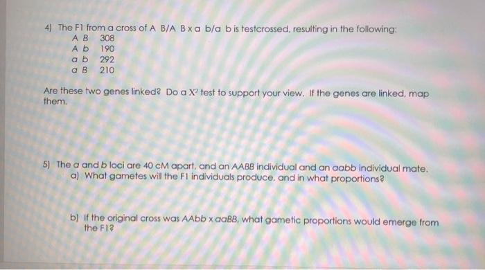 Solved 44 3) in the house mouse, the autosomal alleles | Chegg.com