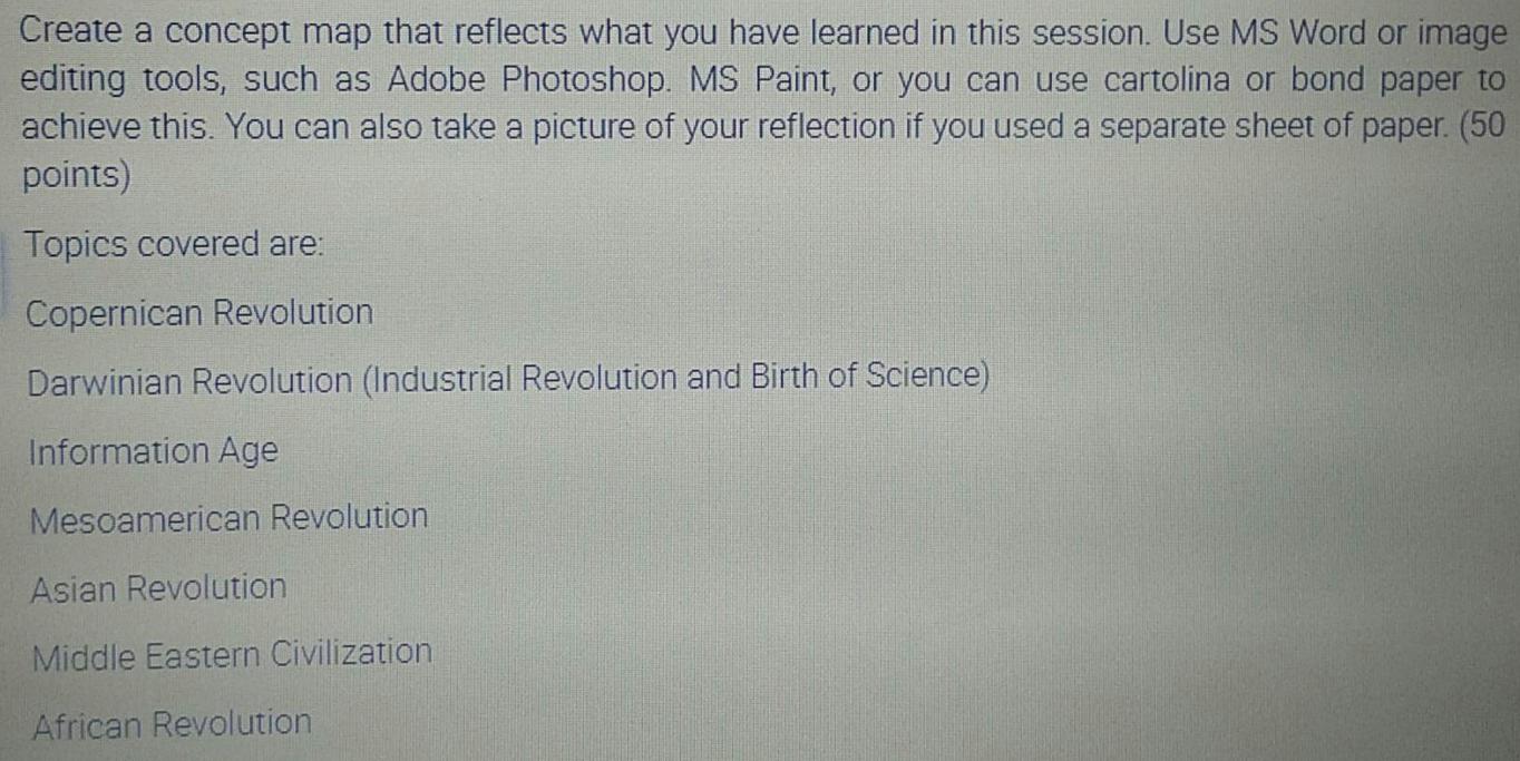 Create a concept map that reflects what you have | Chegg.com