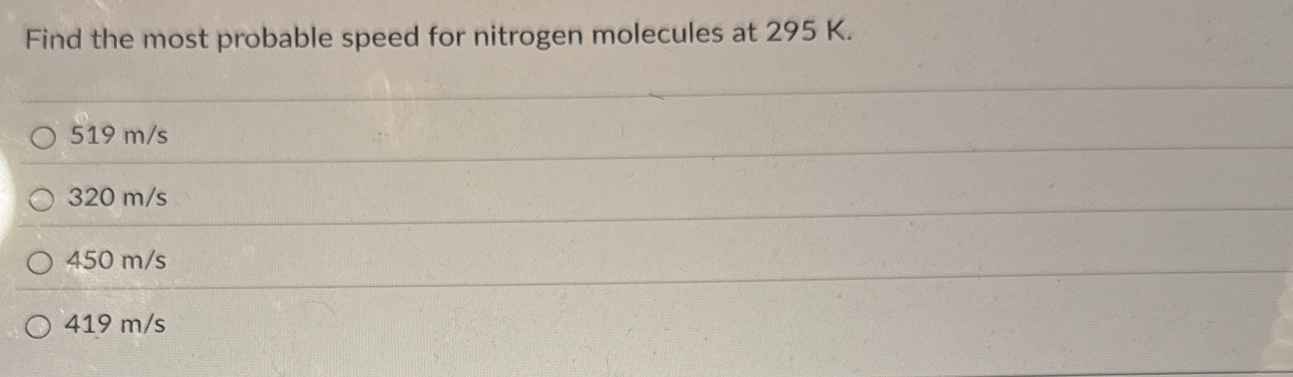 High Quality Solution Find The Most Probable Speed For Nitrogen