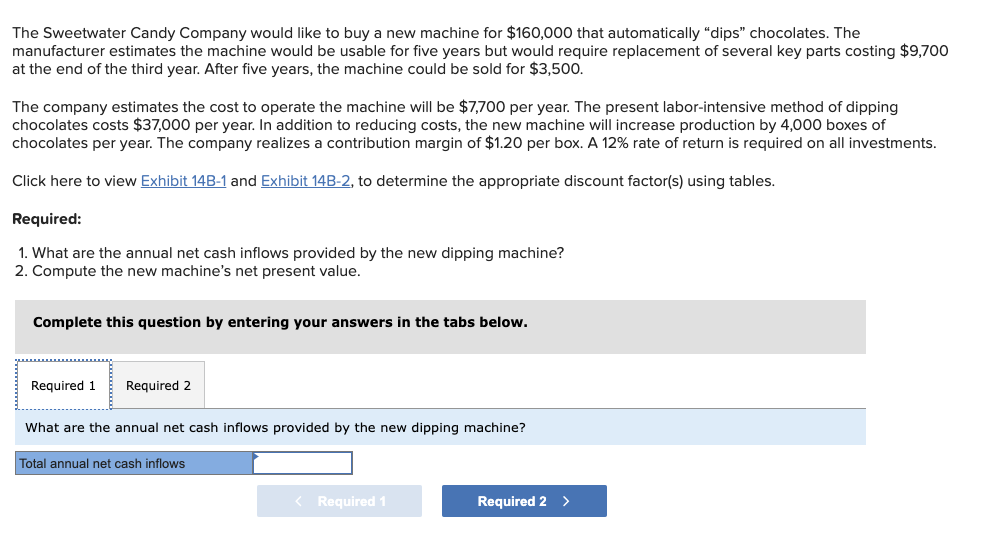 Solved Compute the new machine's net present value.Note: | Chegg.com