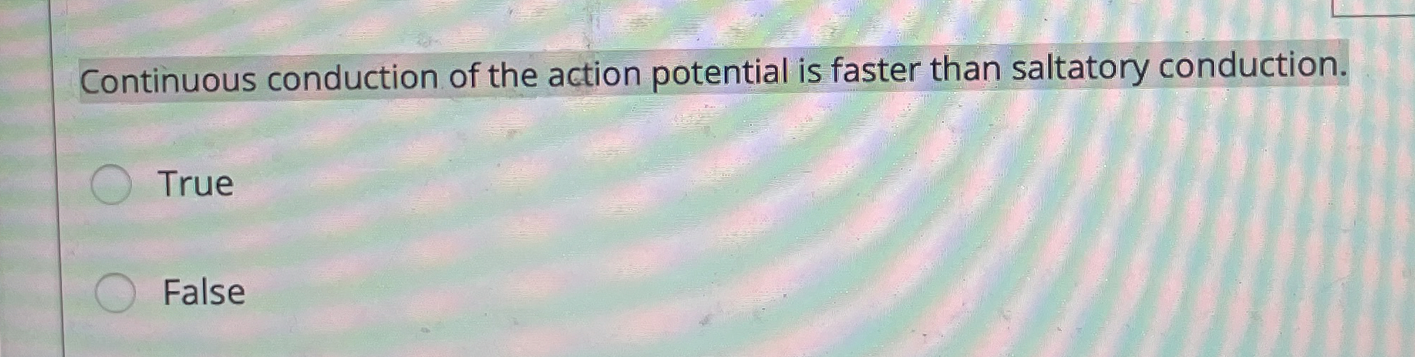 Solved Continuous conduction of the action potential is | Chegg.com