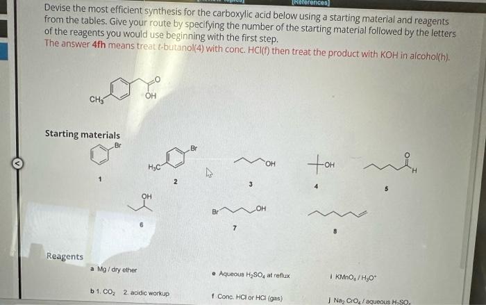 Solved Devise the most efficient synthesis for the | Chegg.com