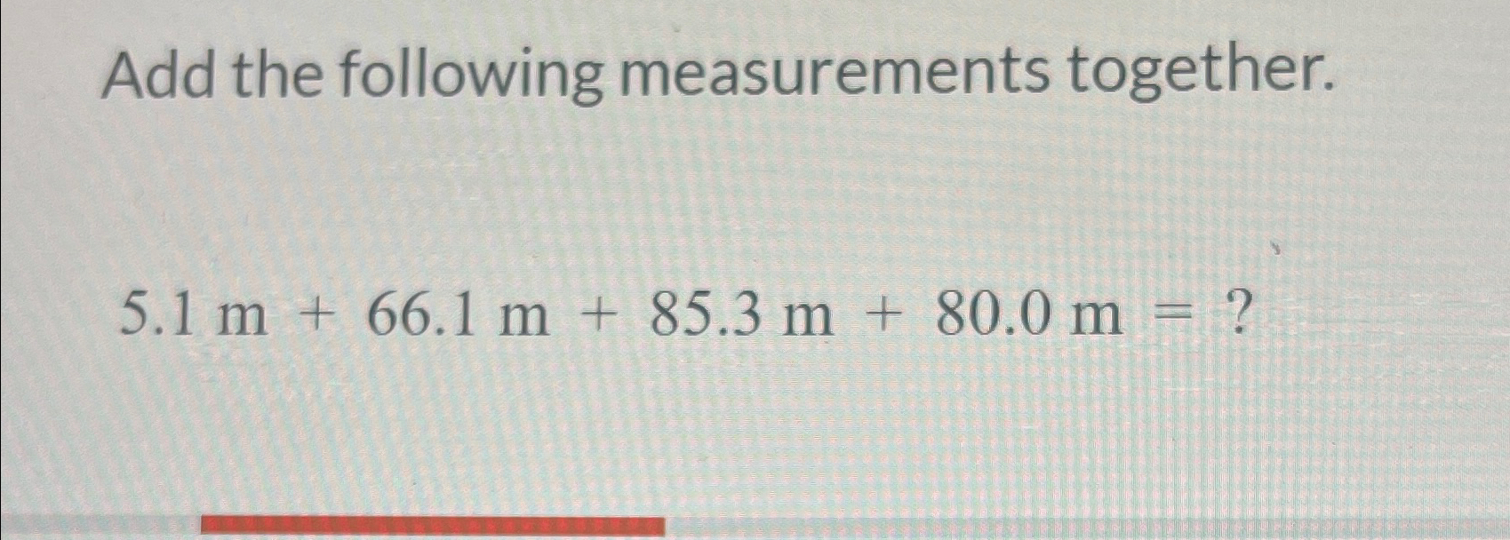 Solved Add the following measurements | Chegg.com