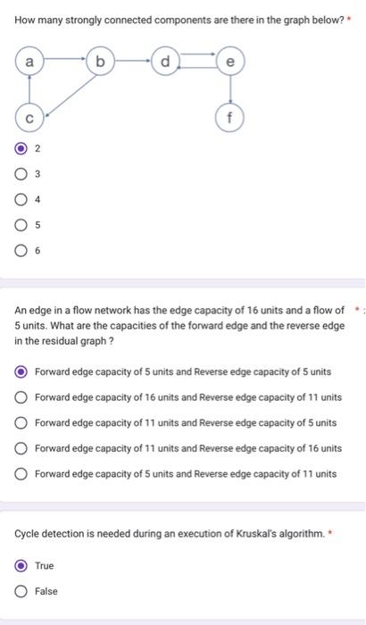 Solved How many strongly connected components are there in | Chegg.com