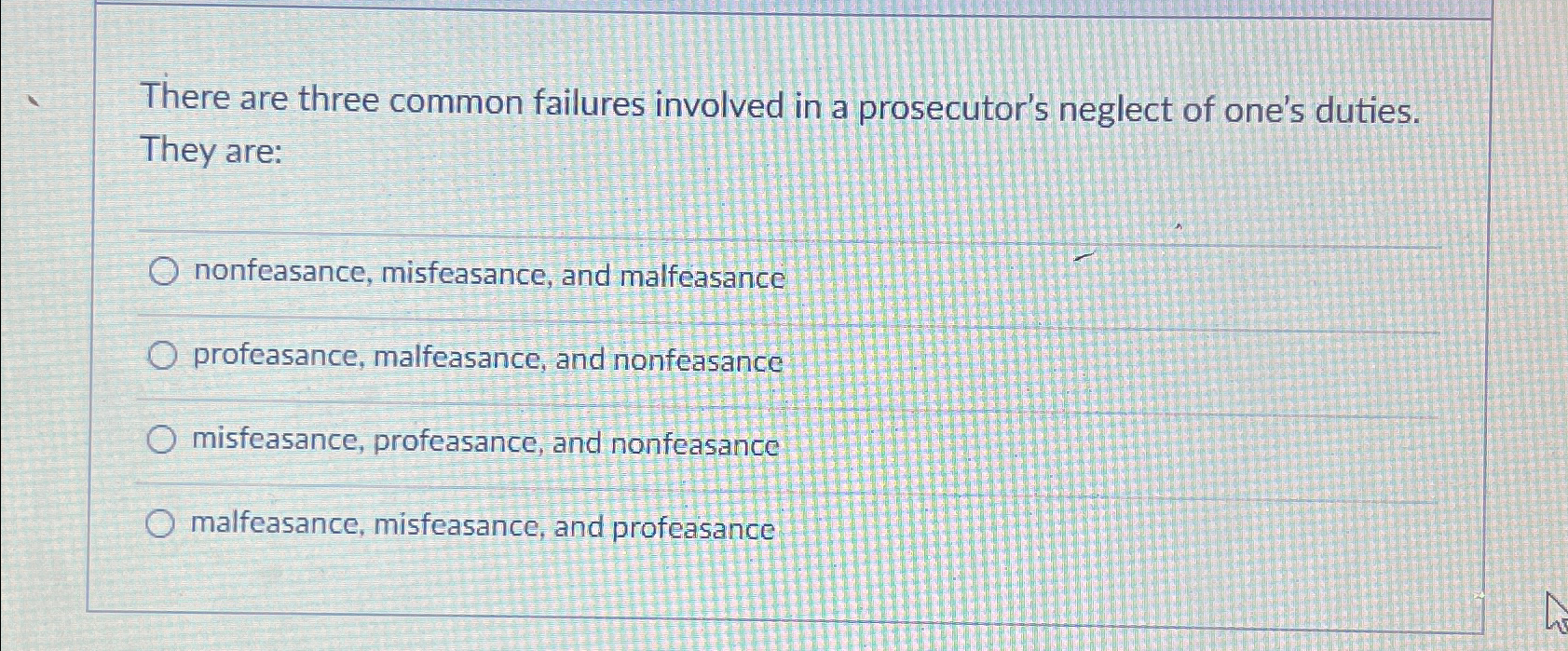 There are three common failures involved in a | Chegg.com