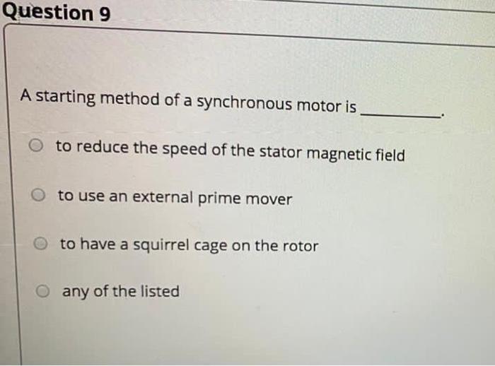 Solved Question 6 A synchronous machine with no load is | Chegg.com