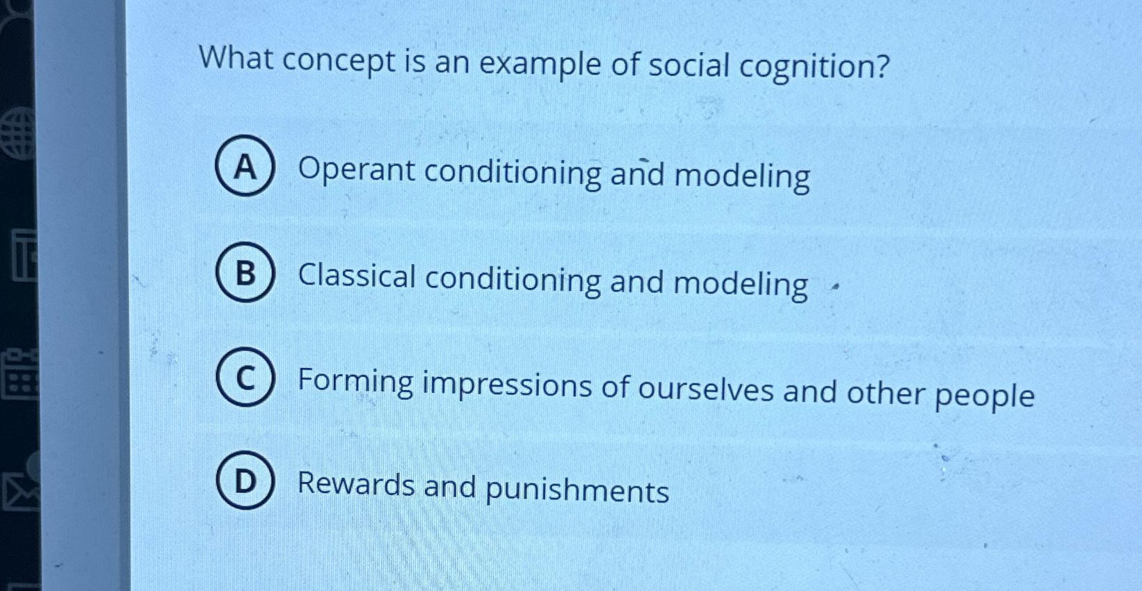 Solved What concept is an example of social | Chegg.com