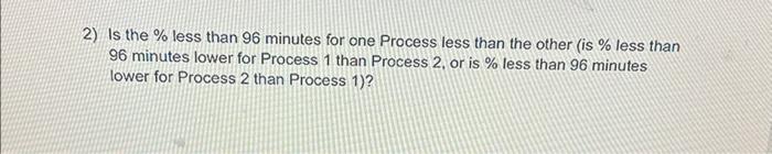 Solved Reference the "Process" tab in your data spreadsheet. | Chegg.com