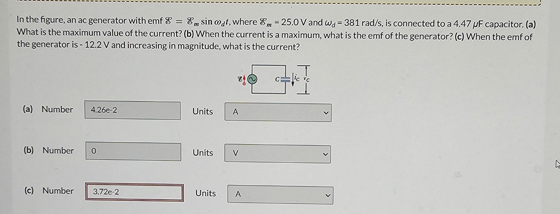 Solved by an EXPERT In the figure, an ac generator with emf E=Emsinωdt, | Chegg.com
