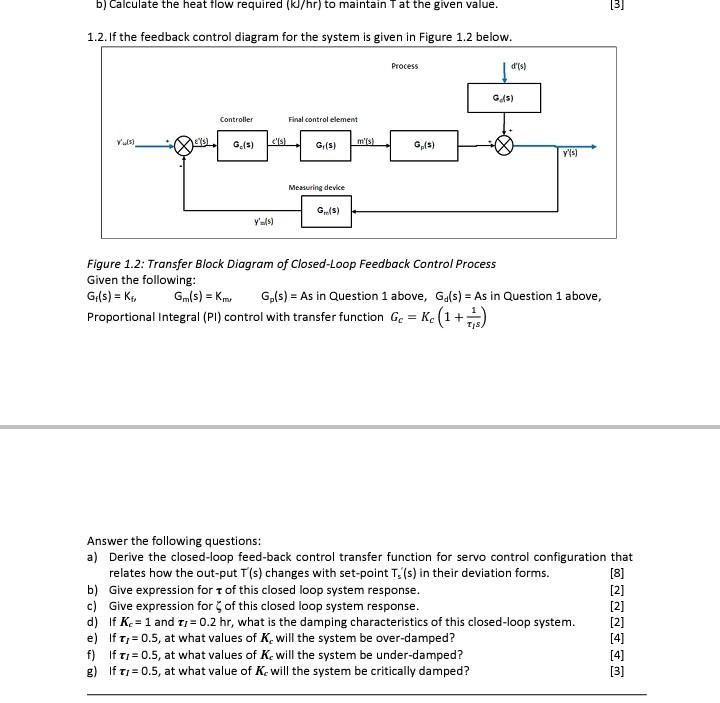 Solved Consider a stirred-tank heater represented by Figure | Chegg.com