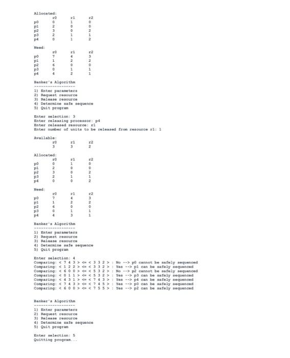 Solved Objective: To implement resource requests and | Chegg.com