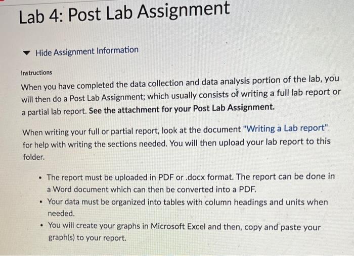 Post Lab Assignment Grading Rubric - Resistors in | Chegg.com