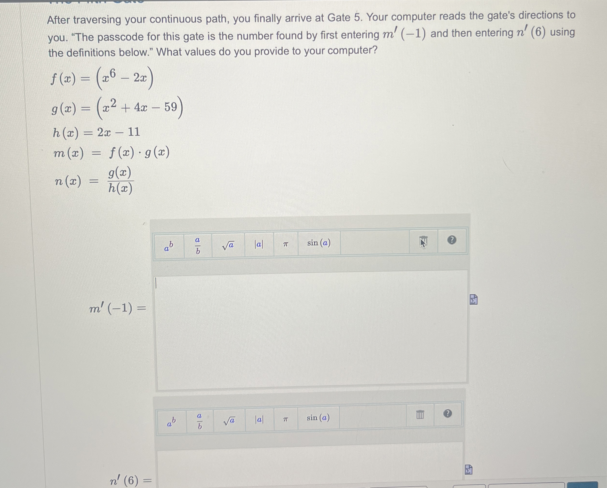 Solved After traversing your continuous path, you finally | Chegg.com