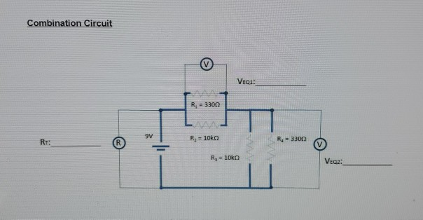 Solved Construct the following circuits on a breadboard (in | Chegg.com