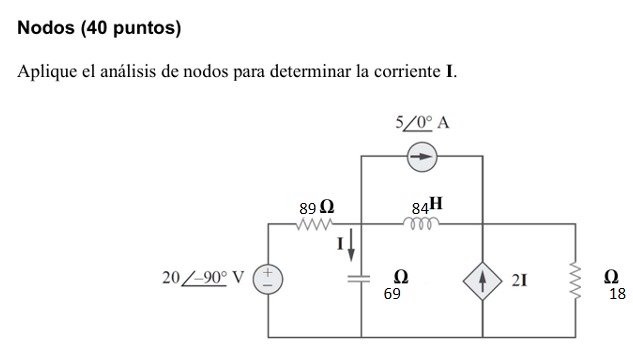 Solved Nodos (40 ﻿puntos)Aplique el análisis de nodos para | Chegg.com
