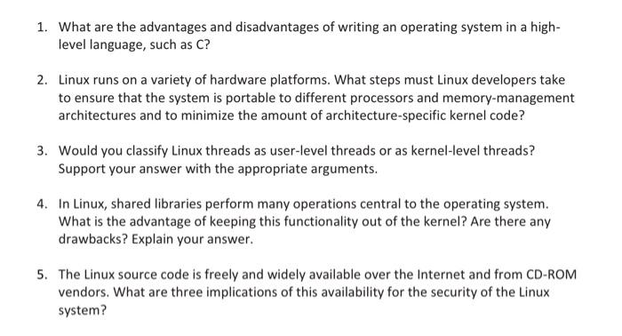 Solved 1. What are the advantages and disadvantages of | Chegg.com