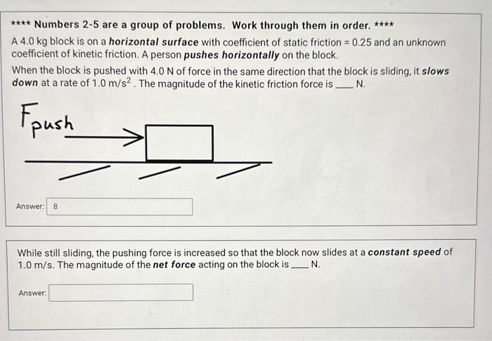 Solved Numbers 2−5 are a group of problems. Work through | Chegg.com