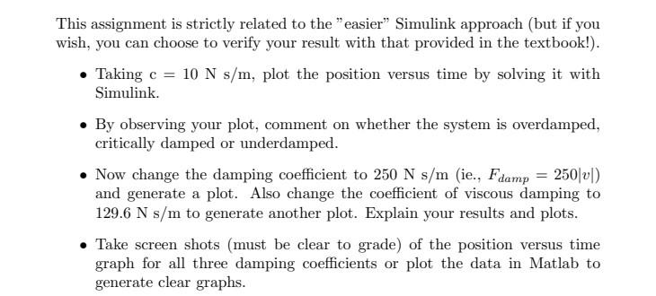 Solved 2 Simulink Assignment Simulink Module In Matlab Can