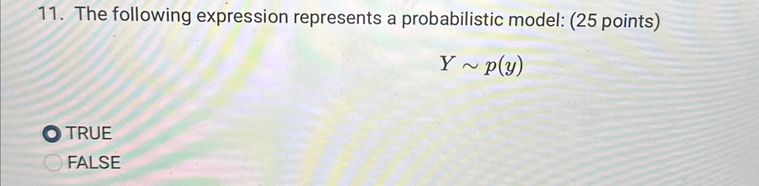 Solved The following expression represents a probabilistic | Chegg.com