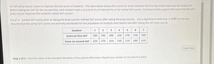 Solved AnsAT pirep course claims to improve the test score | Chegg.com