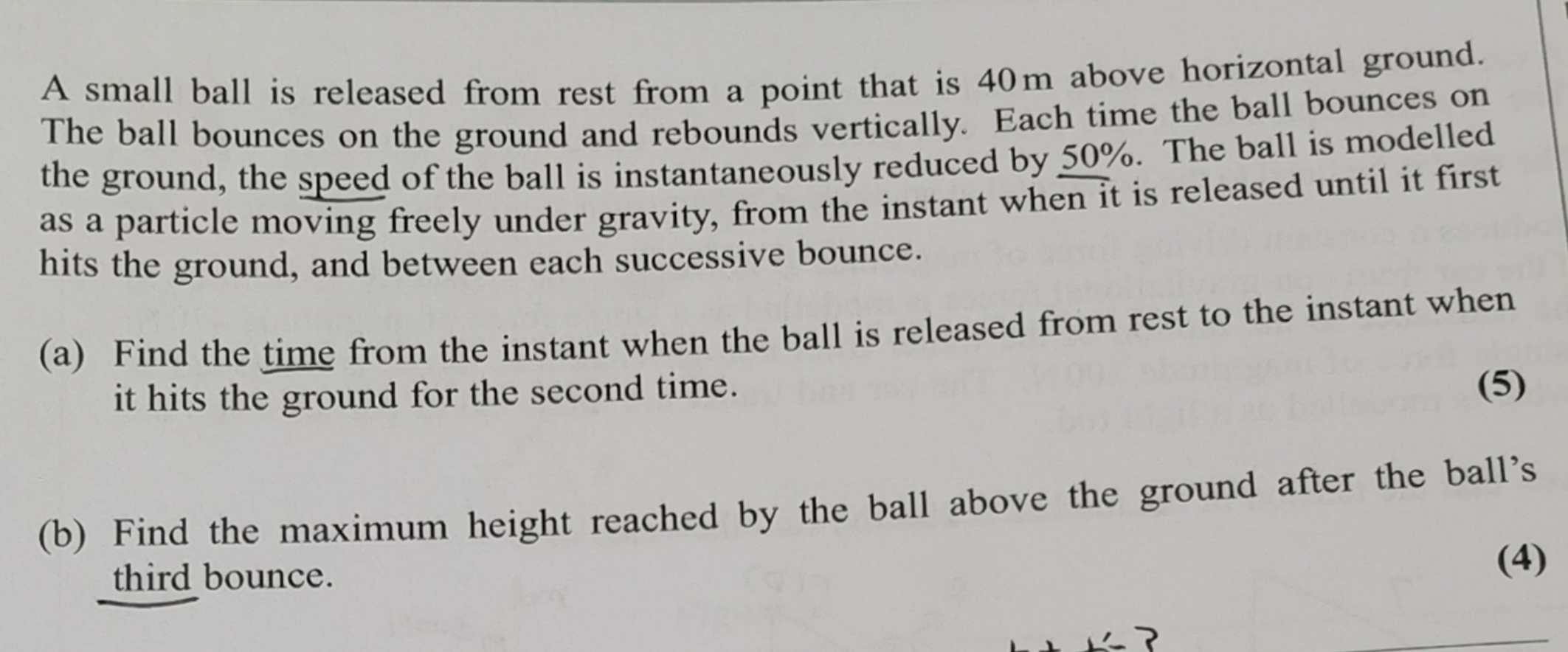 Solved A small ball is released from rest from a point that | Chegg.com