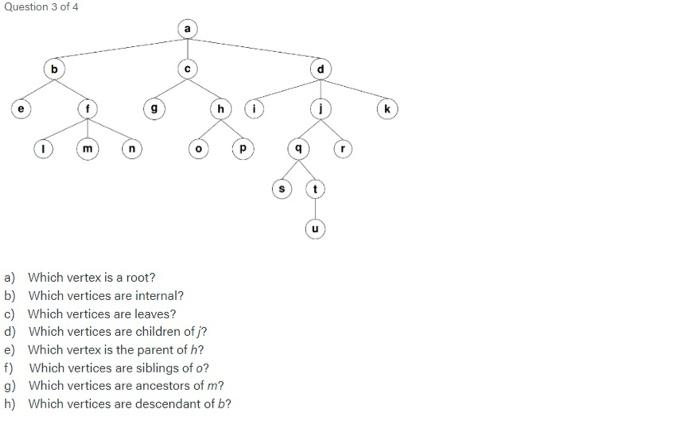 Solved (DO NOT USE AI)Question 3 of 4 m g h a) Which vertex | Chegg.com