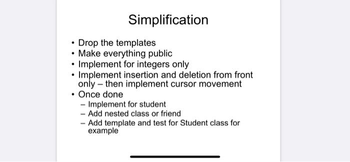 Solved Singly Linked List Implementation of List ADT | Chegg.com