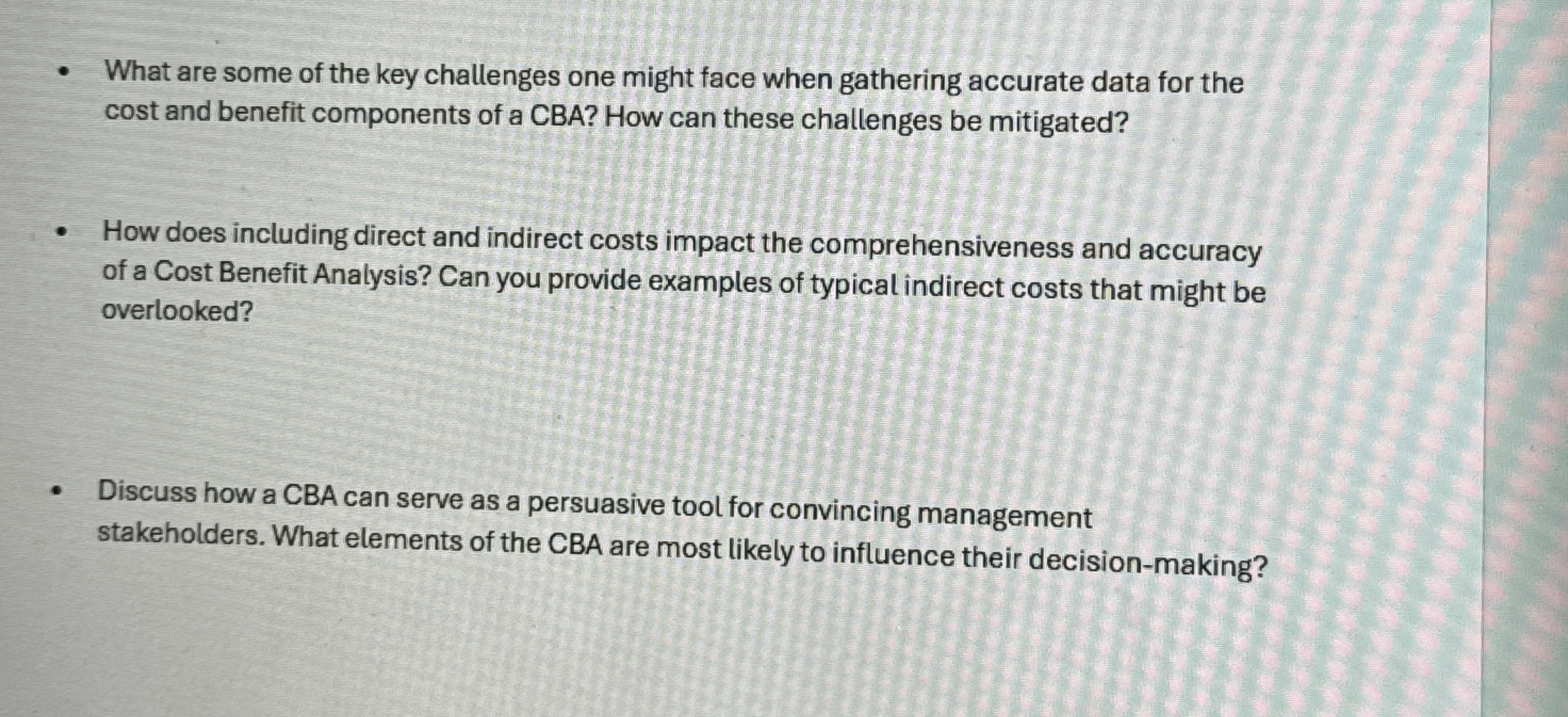 Solved What are some of the key challenges one might face | Chegg.com