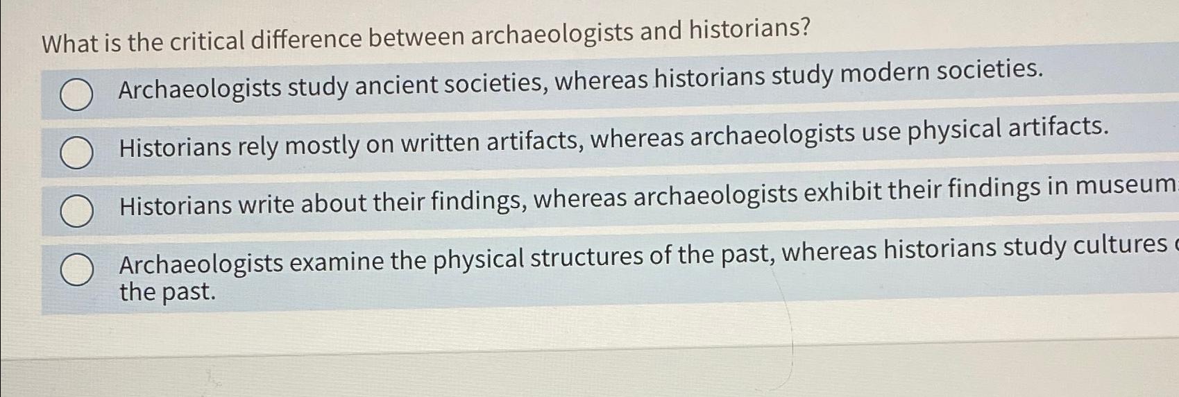 Solved What is the critical difference between | Chegg.com