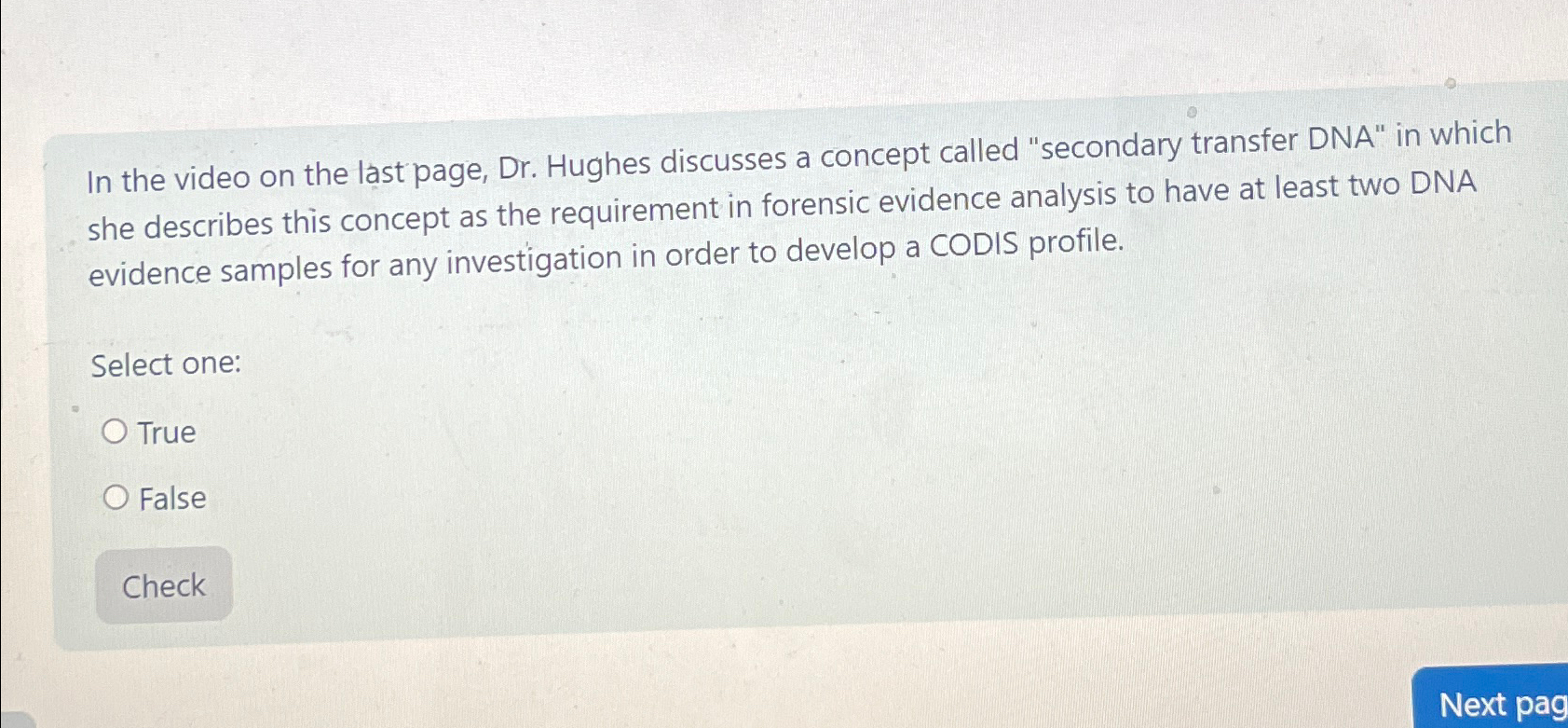 Solved In the video on the last page, Dr. ﻿Hughes discusses | Chegg.com