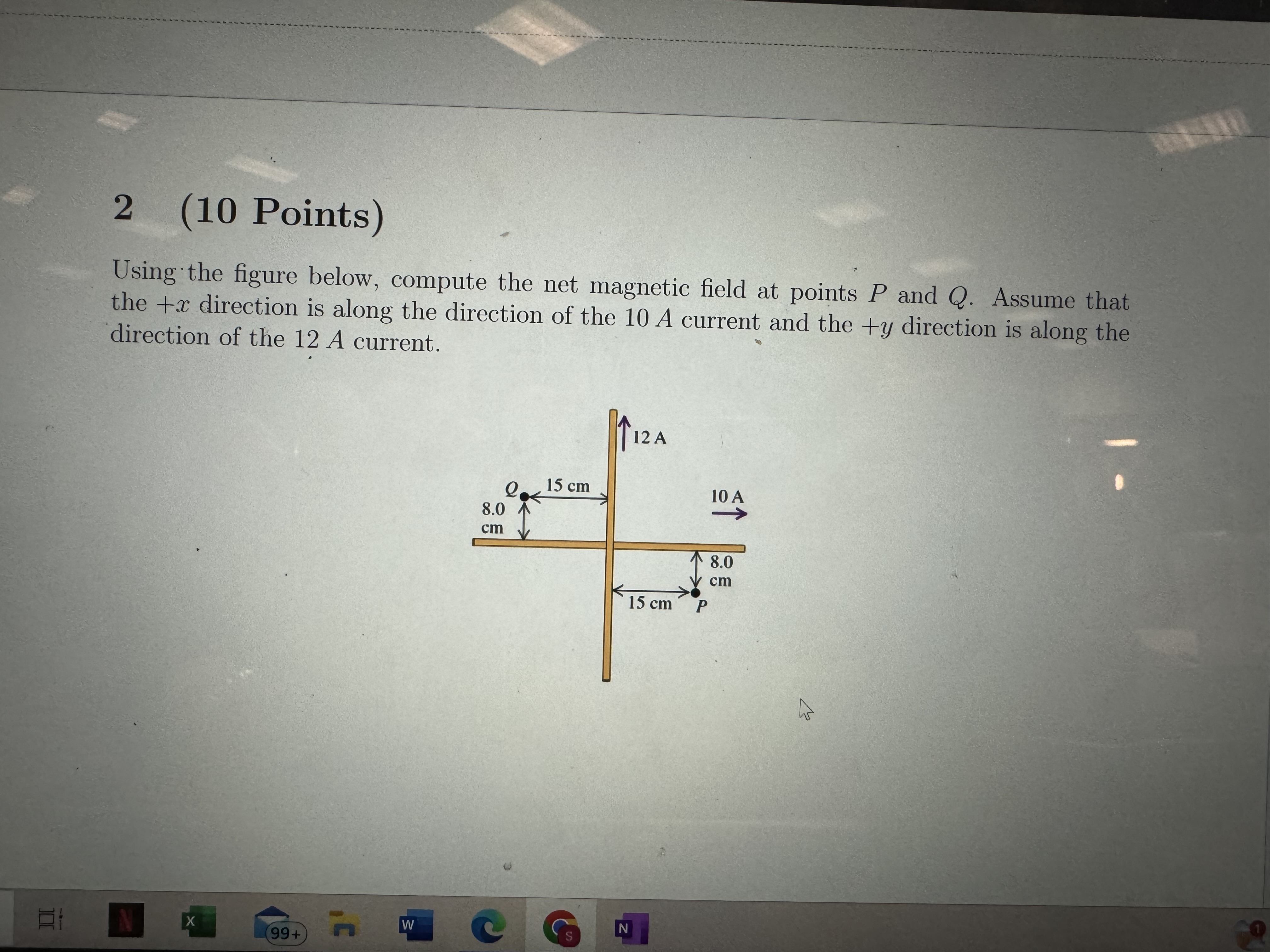 Solved 2 (10 ﻿Points)Using the figure below, compute the net | Chegg.com