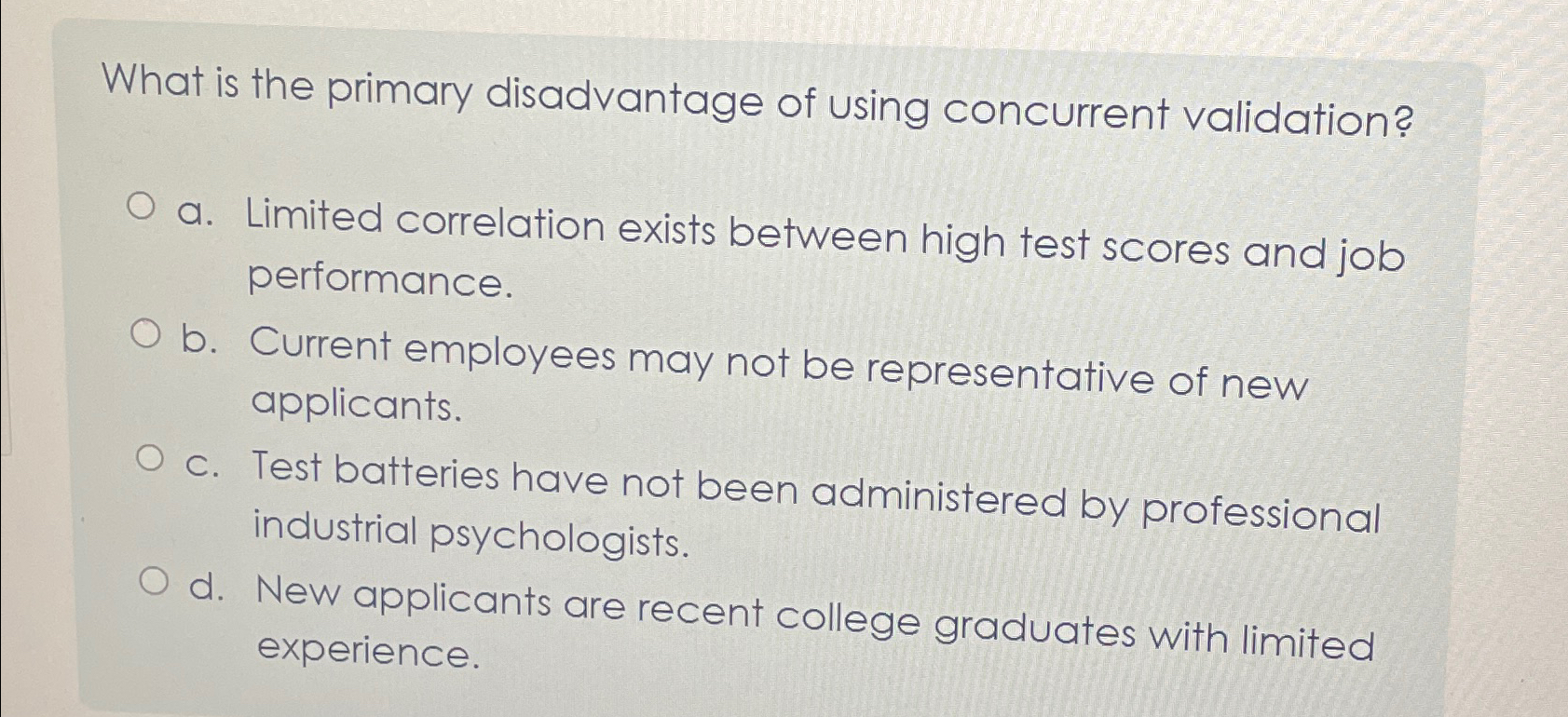 Solved What is the primary disadvantage of using concurrent | Chegg.com