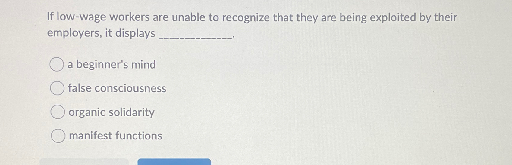 Solved If low-wage workers are unable to recognize that they | Chegg.com