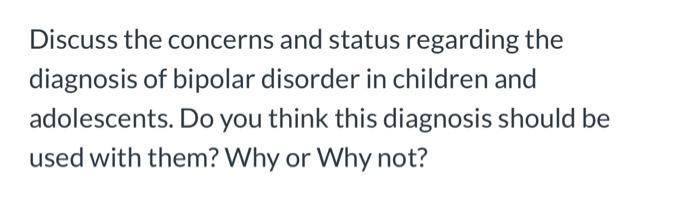 Solved Discuss the concerns and status regarding the | Chegg.com