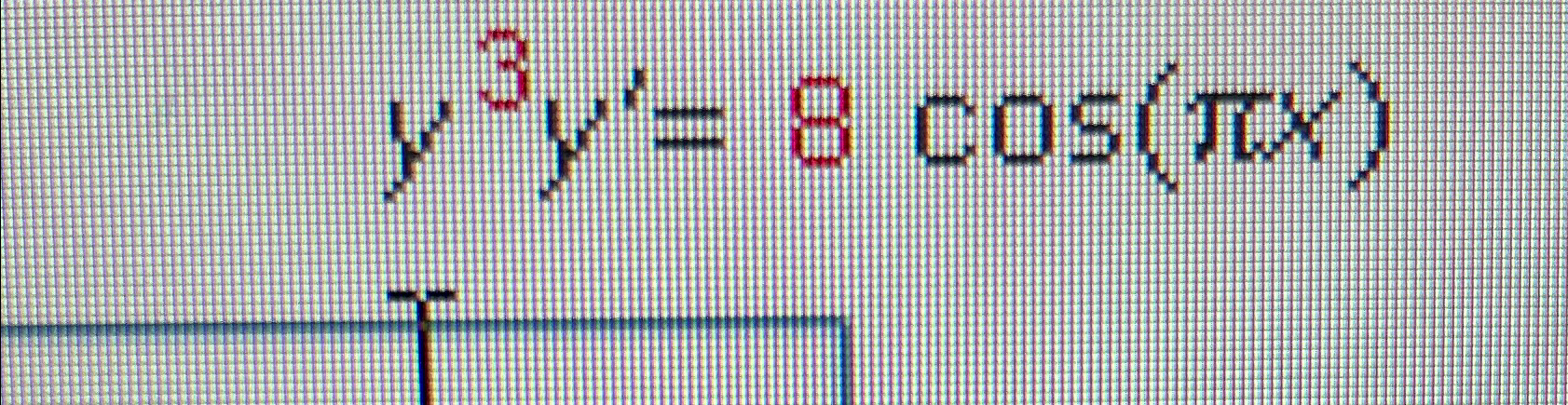 y3y'=8cos(πx) | Chegg.com