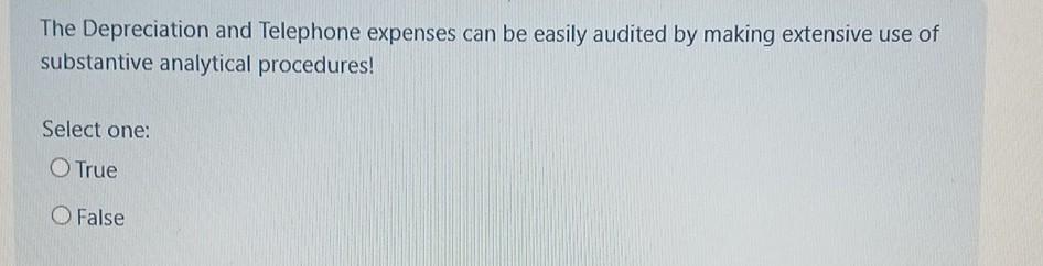 Solved The Depreciation and Telephone expenses can be easily | Chegg.com