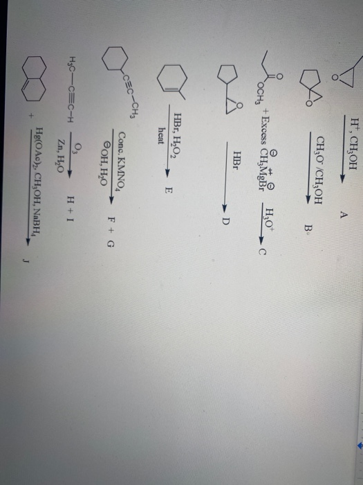 Solved Write structures for the lettered organic reagent(s) | Chegg.com