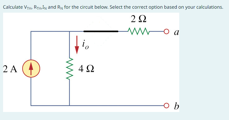 Solved Calculate VTH,RTHTH,IN ﻿and RN ﻿for the circuit | Chegg.com