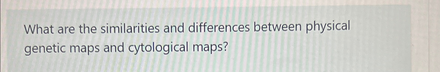 Solved What are the similarities and differences between | Chegg.com