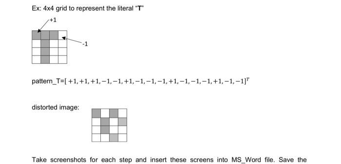 Solved Problem 1) Binary Hopfield Model (50 points) • Step | Chegg.com