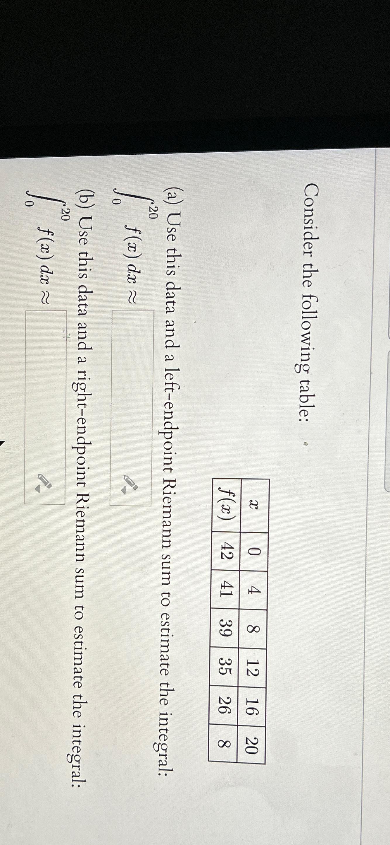 Solved Consider the following | Chegg.com