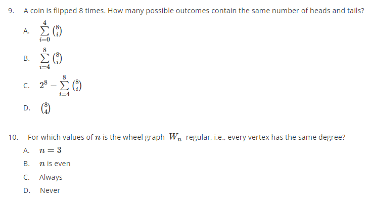 Solved For which values of n ﻿is the wheel graph Wn | Chegg.com