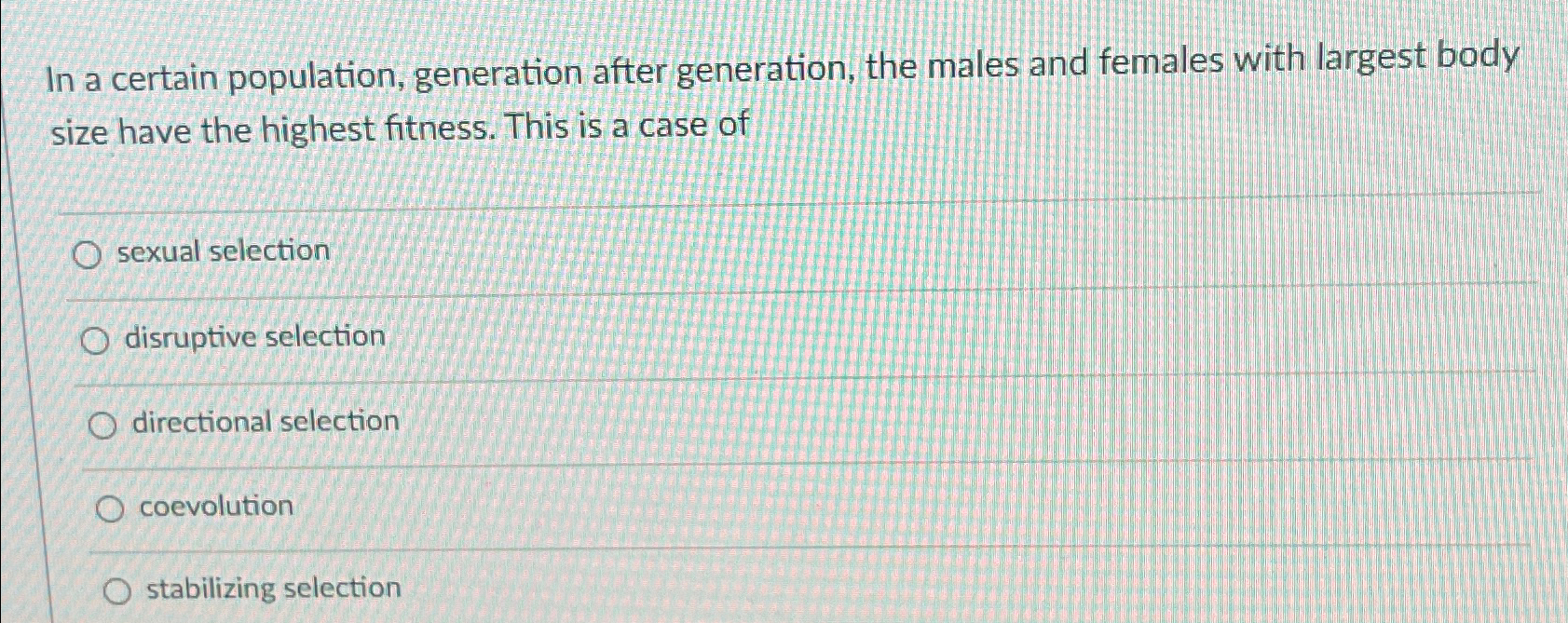 Solved In a certain population, generation after generation, | Chegg.com