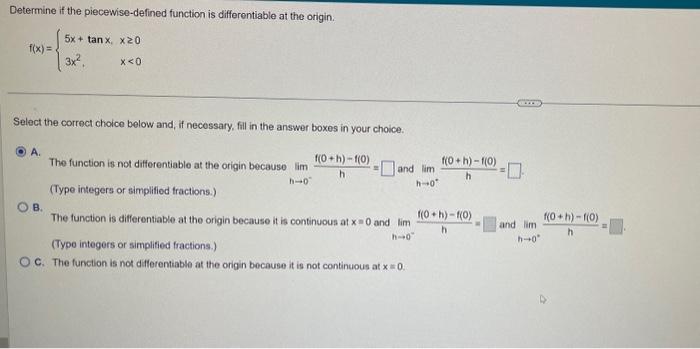 Solved Determine If The Piecewise Defined Function Is 6617