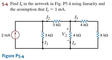 Solved Find I0 in the network in Fig. P5.4 using linearity | Chegg.com