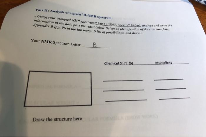 Solved CHM 22 - EXP 14 SAMPLE NMR SPECTRUI GHO SPECTRUM B | Chegg.com