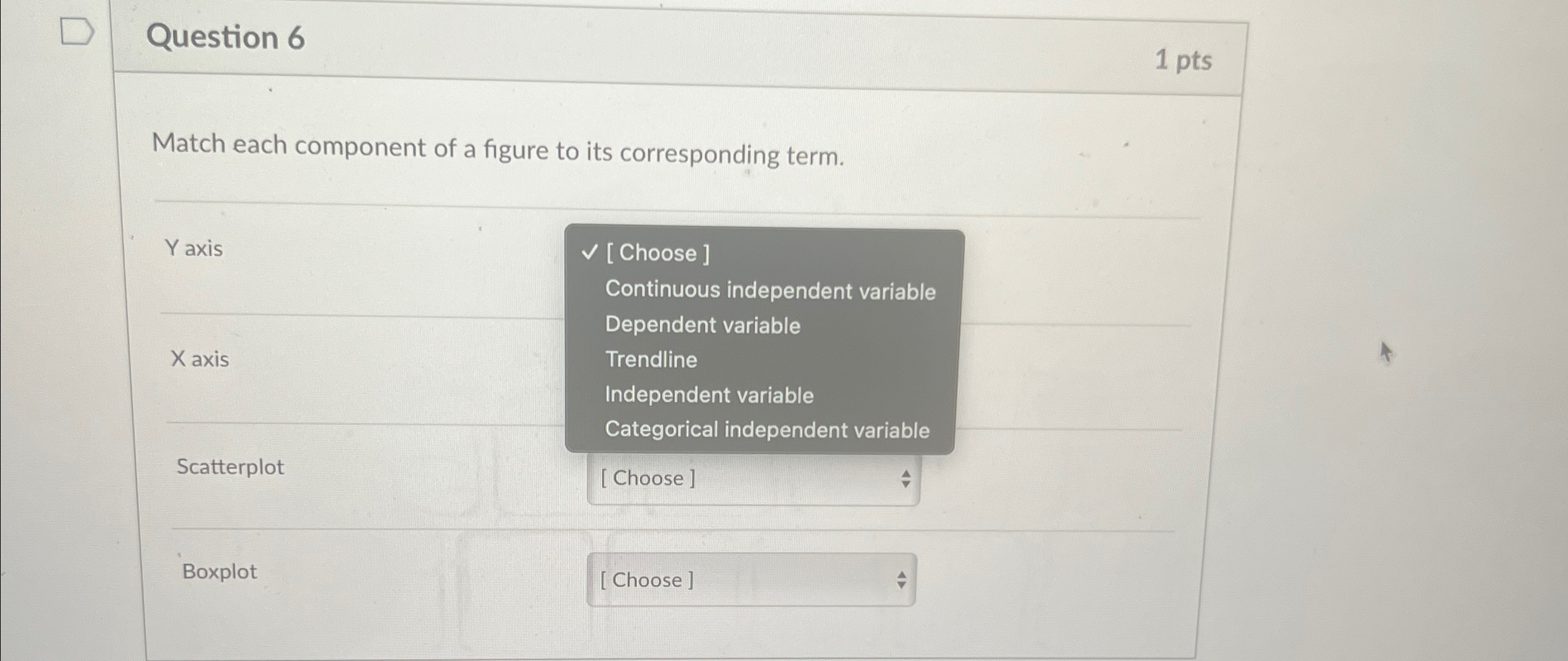 Solved Question 61 ﻿ptsMatch each component of a figure to | Chegg.com