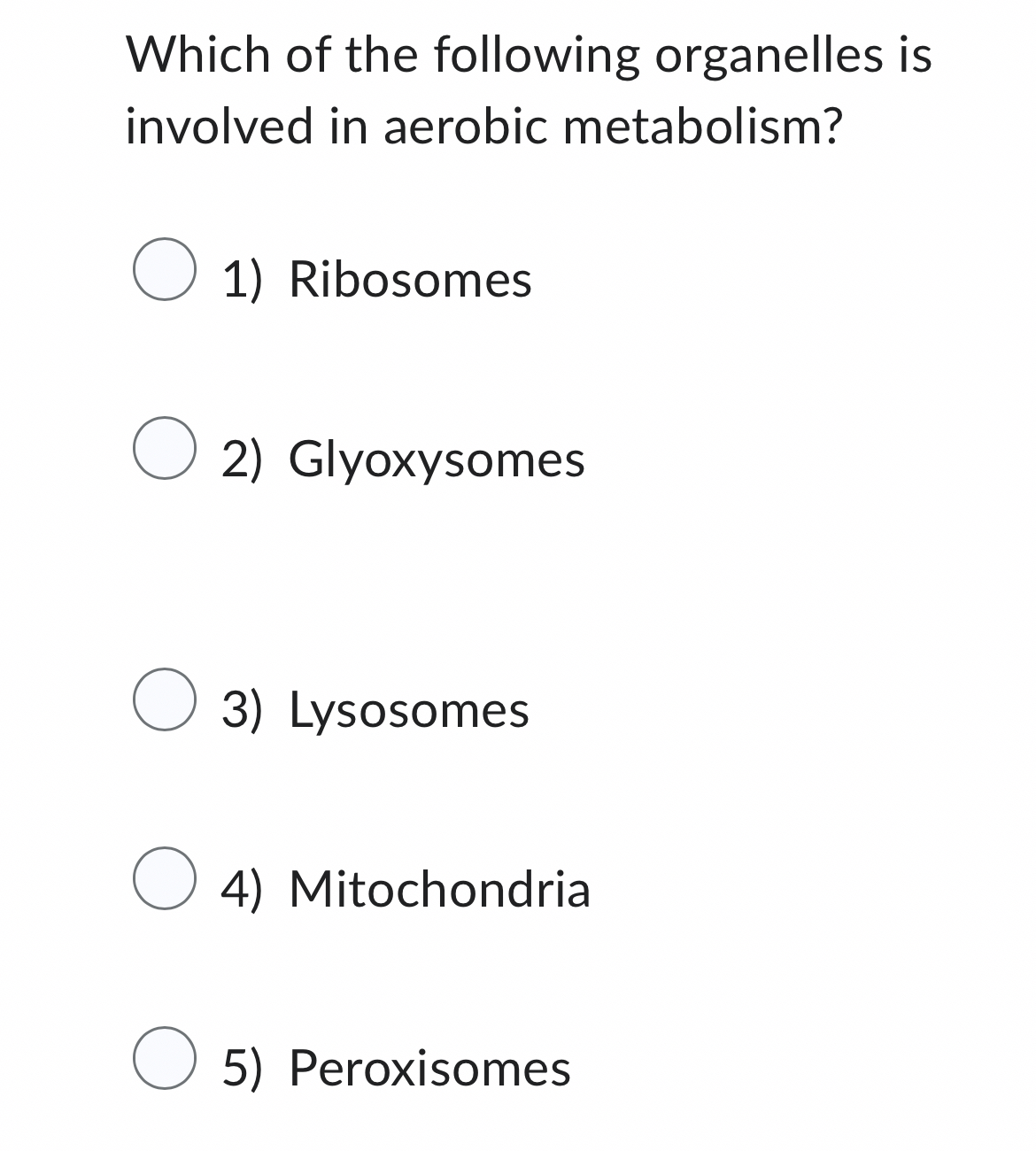 Solved Which of the following organelles isinvolved in | Chegg.com