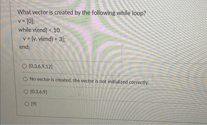 Solved What is the numerical value of the following Matlab | Chegg.com